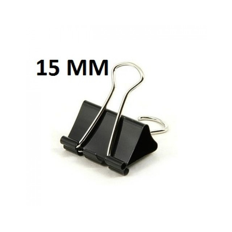 Binder Clip 15mm (12 Pcs Pack ) -
