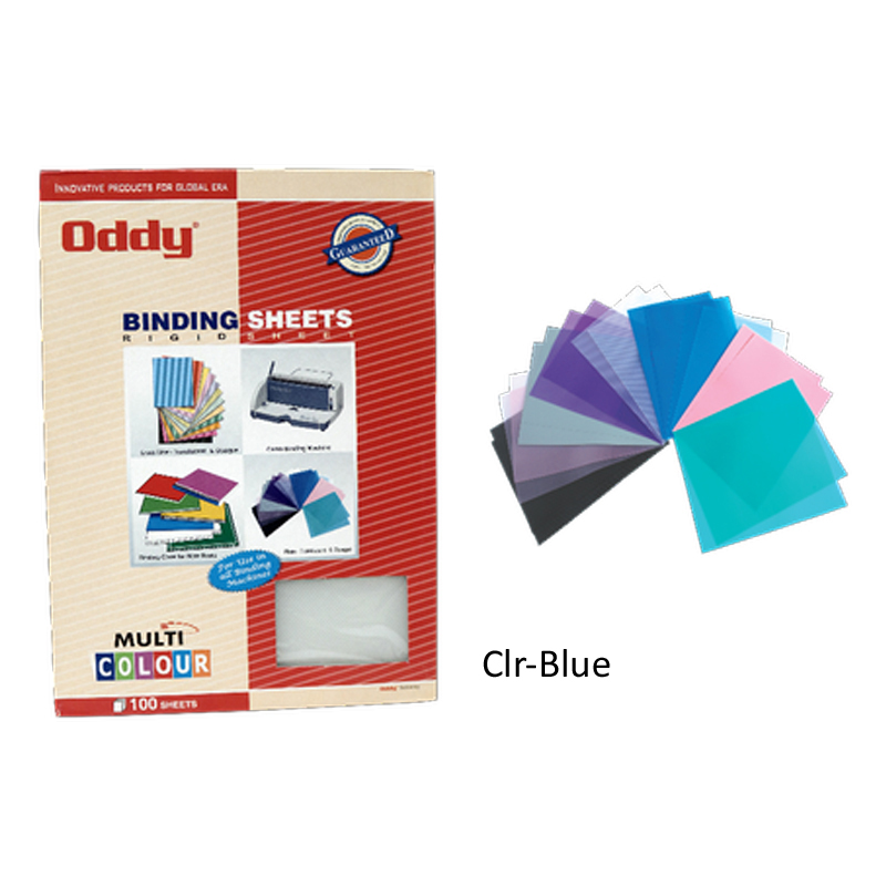 Rigid Sheet Blue Color A4 Size Pack of 100 Sheet